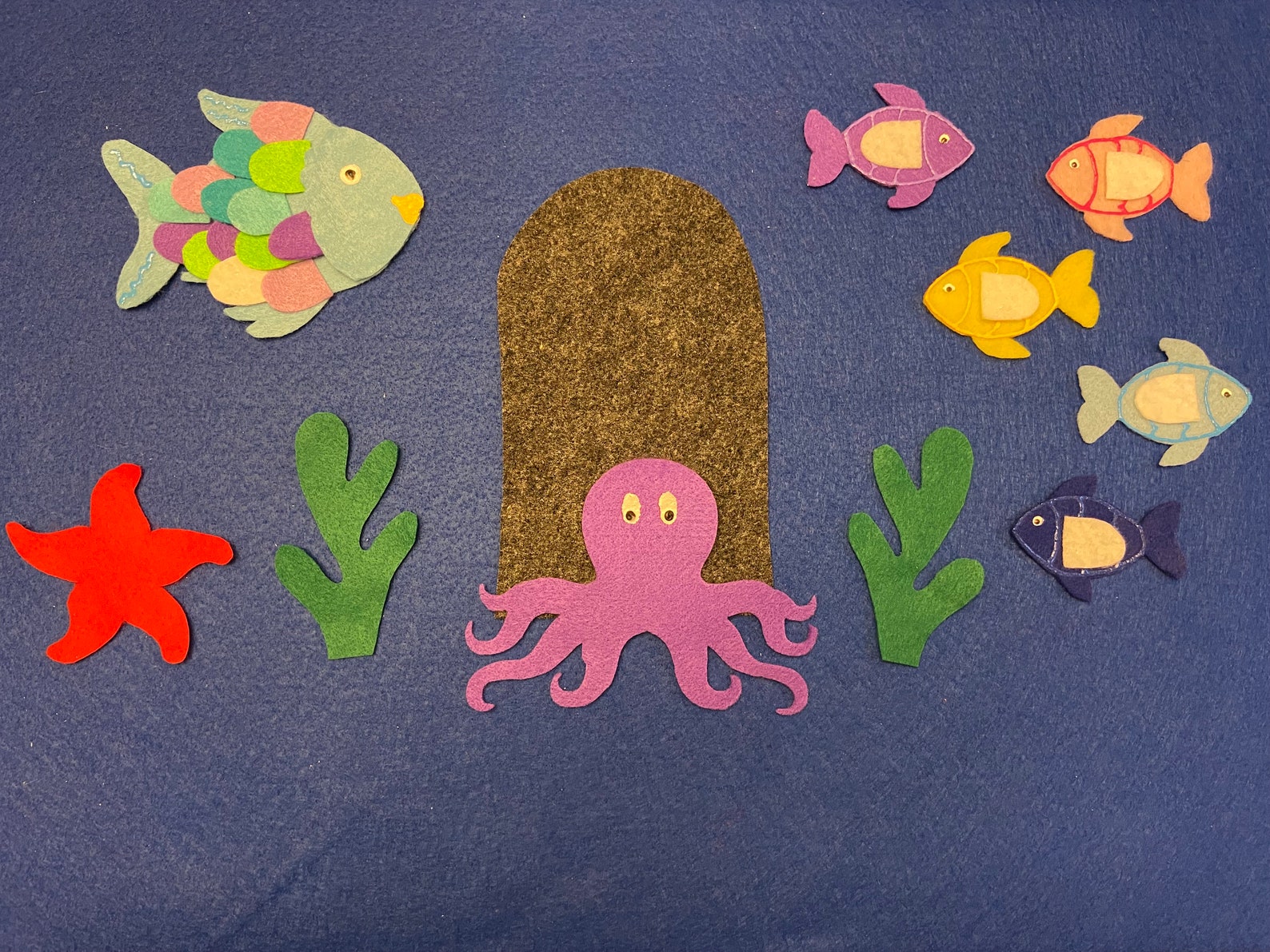 Rainbow Fish, Felt Story, Flannel Board Story, Teacher Resource ...