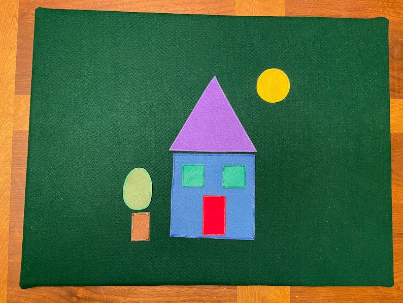 Shape House Felt Story //felt Board Story //felt Set // Circle - Etsy