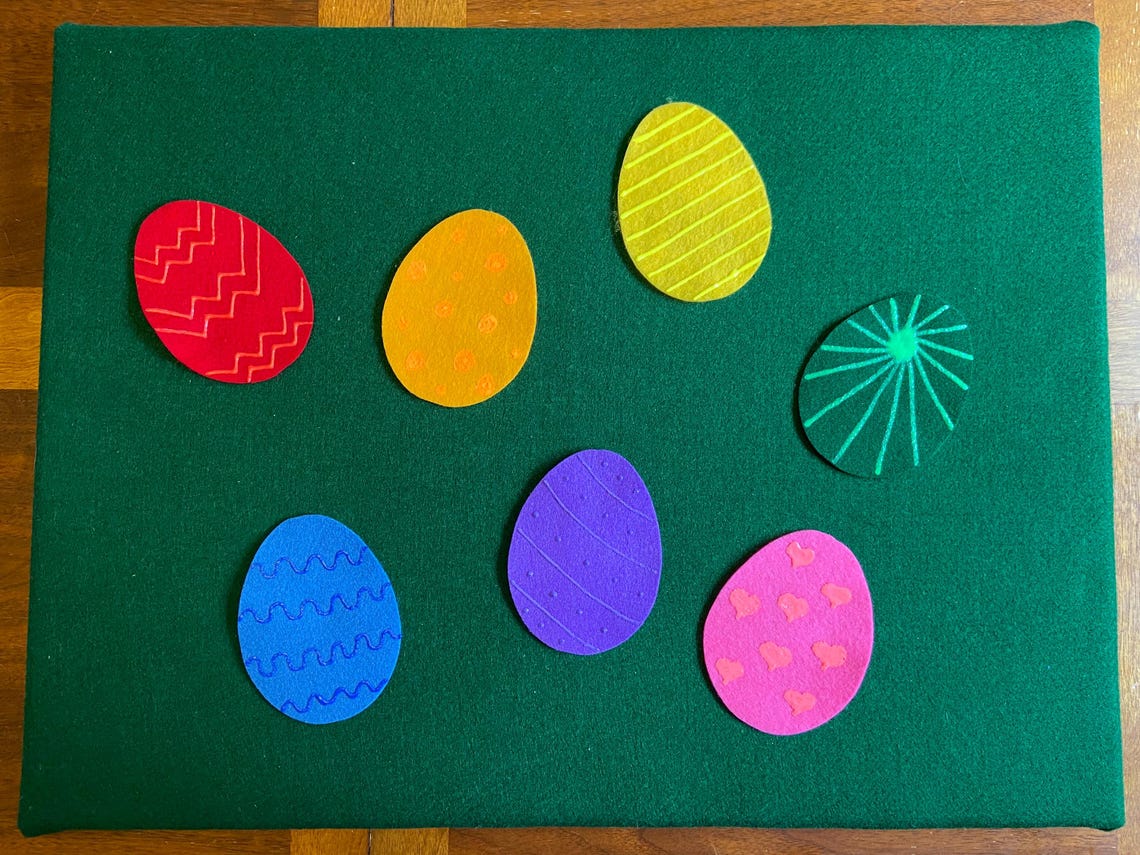 Little Bunny Hide and Seek Felt Set // Board Story //felt Set // Circle ...