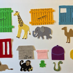 Dear Zoo Felt Story/circle Time/storytime Activity/preschool/teacher ...