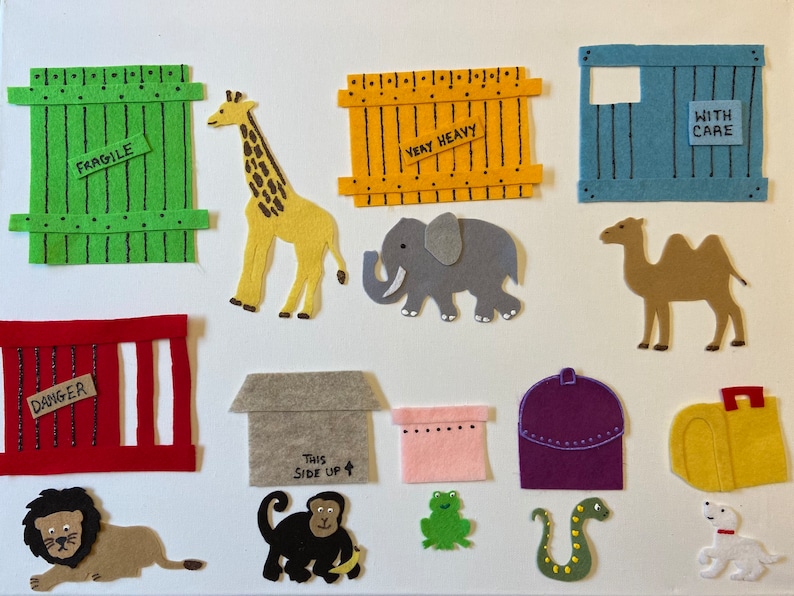 Dear Zoo Felt Story/circle Time/storytime Activity/preschool/teacher ...