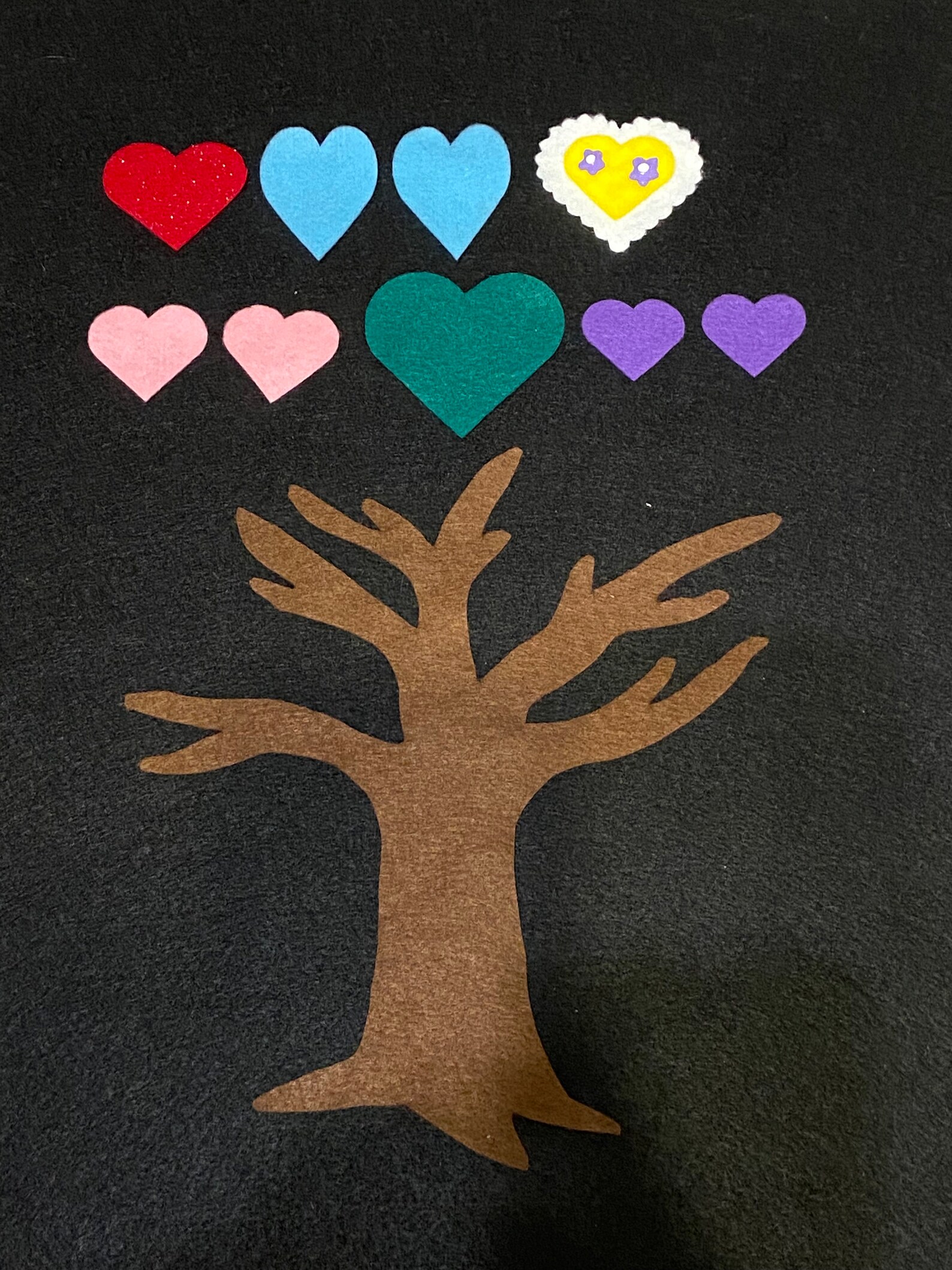The Valentine Tree Felt Set//felt Board Story //felt Set // Circle Time ...