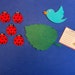 5 Little Ladybugs Sitting on a Leaf Felt Rhyme //felt Board Story ...