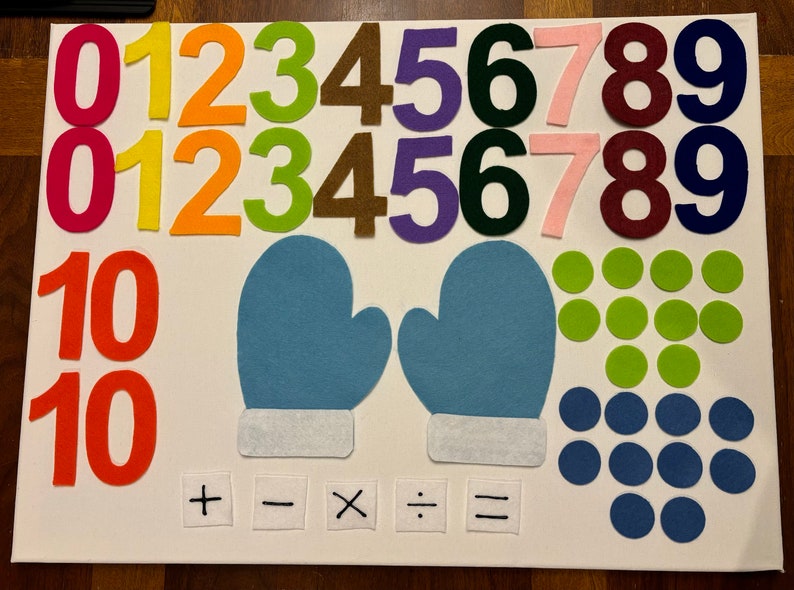 Math/counting Felt Set//felt Board //montessorri Counting Circles ...
