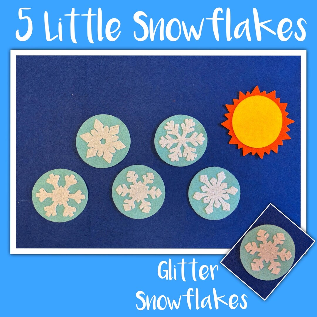 Felt Snowflake Story Set: Preschool Circle Time Activity - Etsy