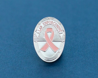 Breast Cancer Badge Pin - Etsy