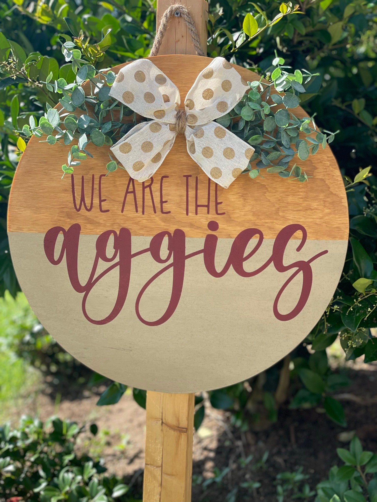 Round Aggie Sign - Etsy