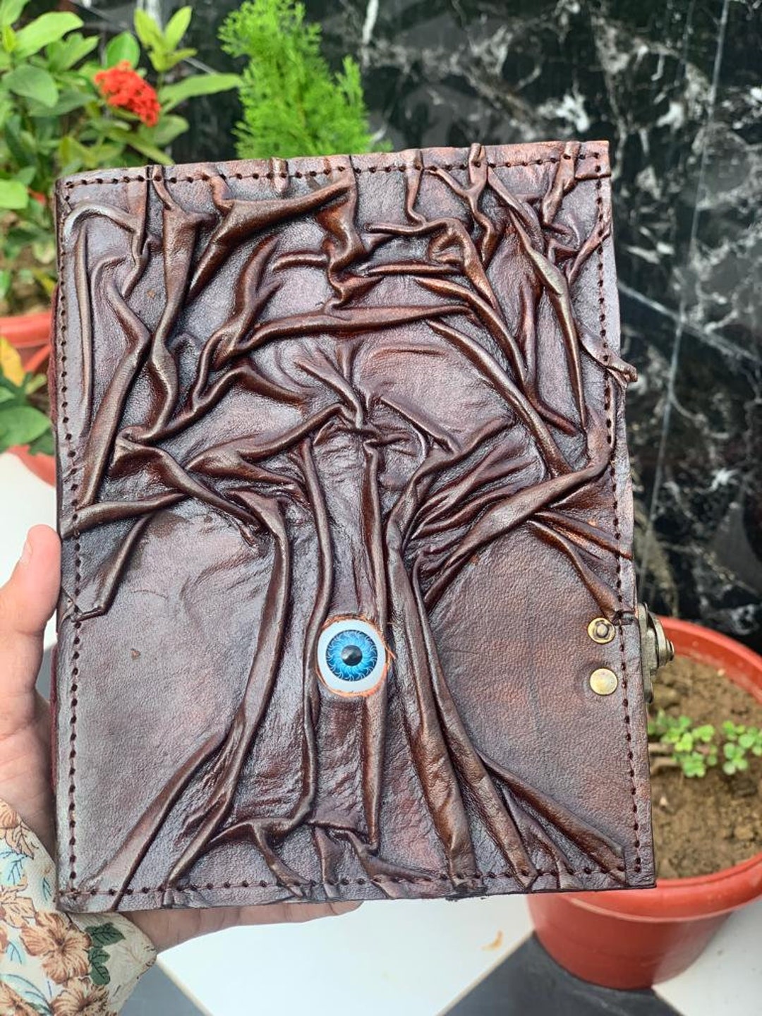 Hocus Pocus Book of Tree Spells Evil Eye Prop Gifts Decorations Leather ...