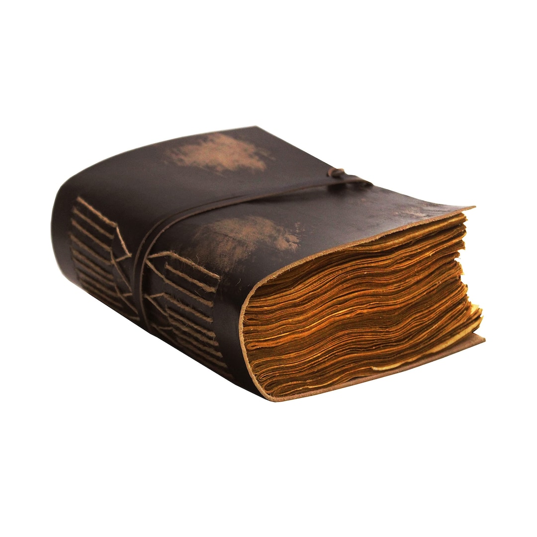 500 Page Large Thick Leather Unlined Journal Handmade Vintage Paper ...