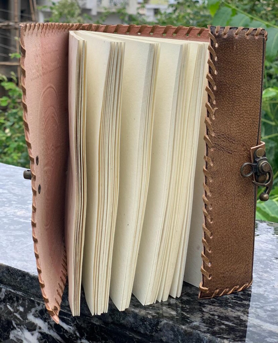 Compass Journal Compass Emboss Leather Journal Pages - Etsy