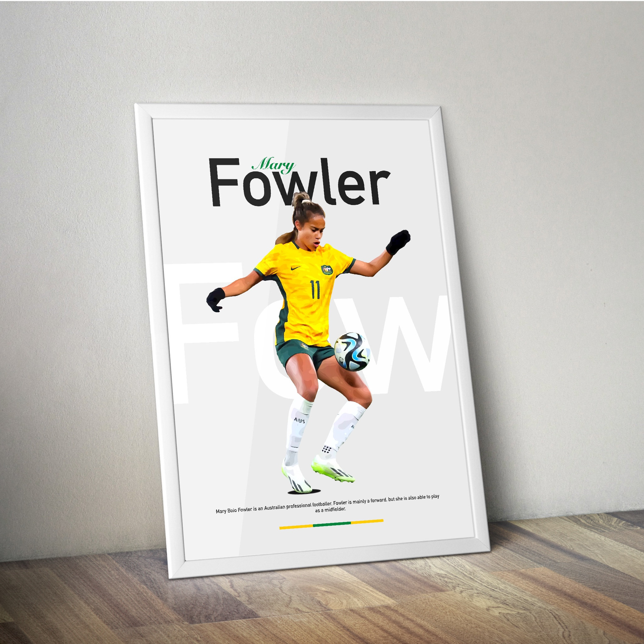 Mary Fowler Inspired Poster Australia women's national football team ...