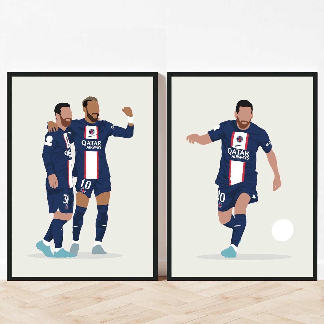 Lionel Messi PSG Poster Printable Paris Saint Germain - Etsy