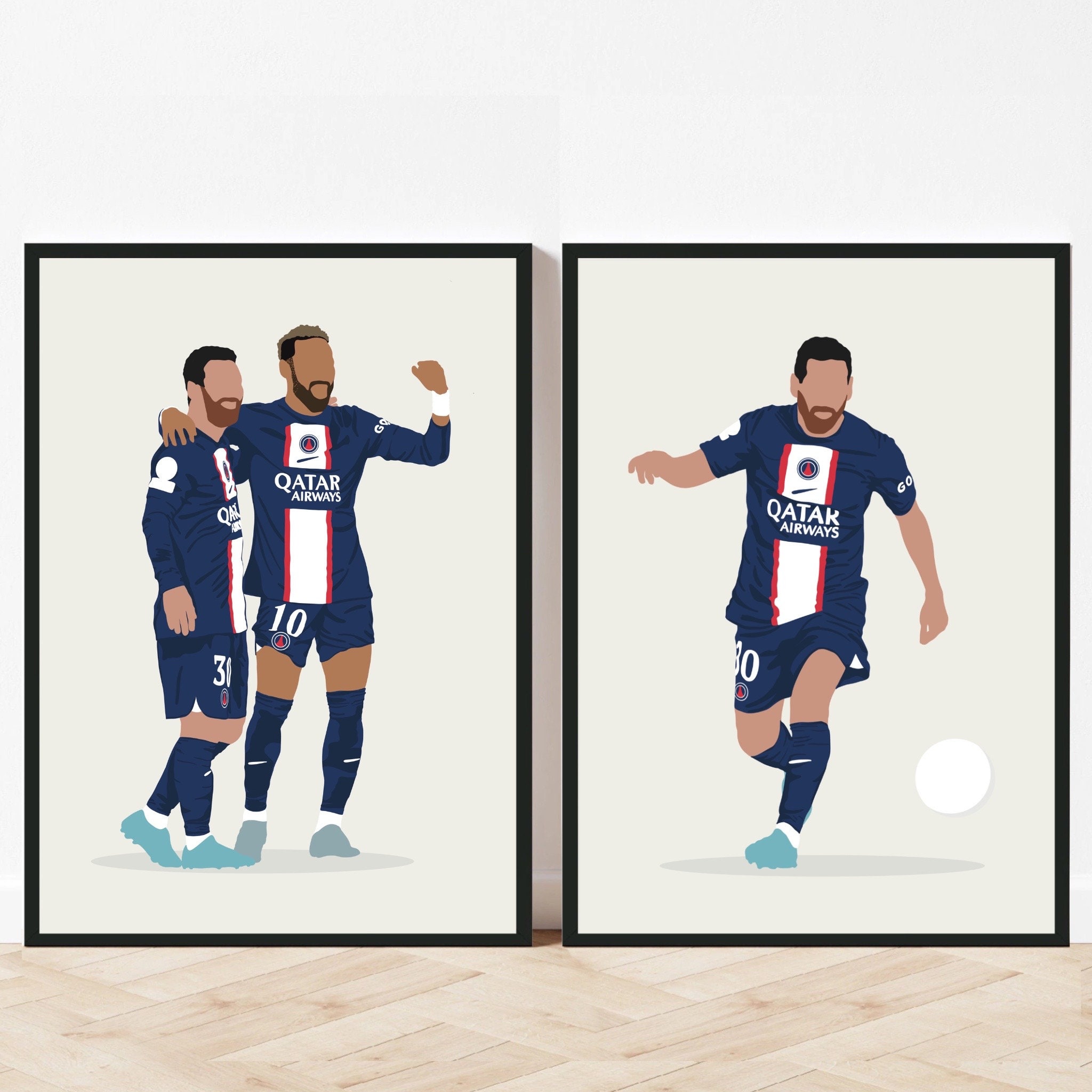 Lionel Messi PSG Poster Printable Paris Saint Germain - Etsy