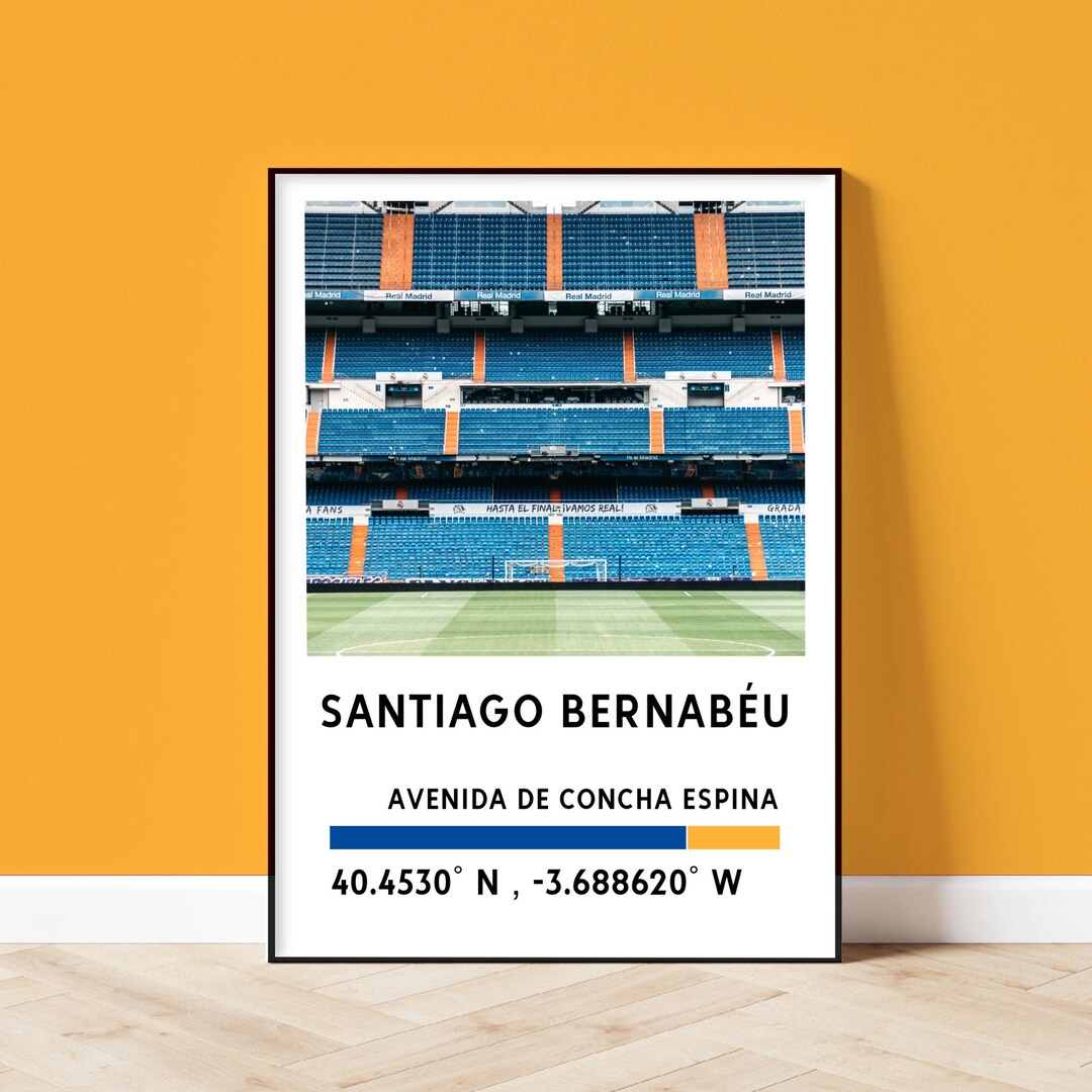 Buy Estadio Santiago Bernabéu Stadium Poster Printables Bernabéu Online ...