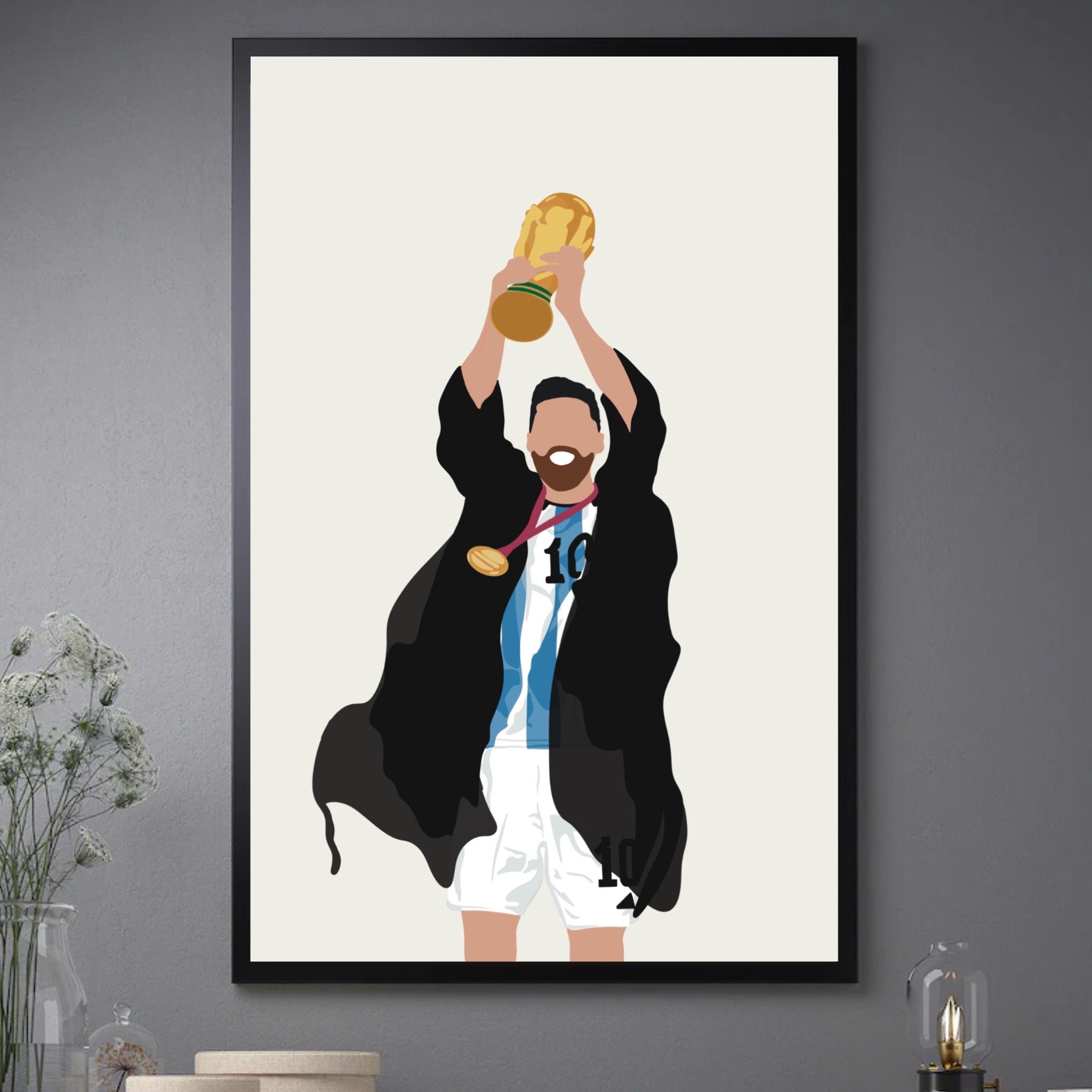 Lionel Messi World Champion Poster Printable Argentina - Etsy Australia