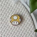 Mario Mini Pin Yellow Mushroom Hard Enamel Pin - Etsy