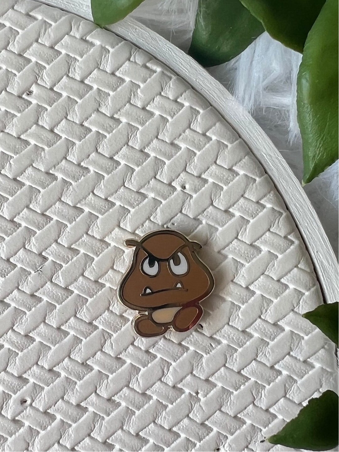 Mario Mini Pin Goomba Hard Enamel Pin - Etsy