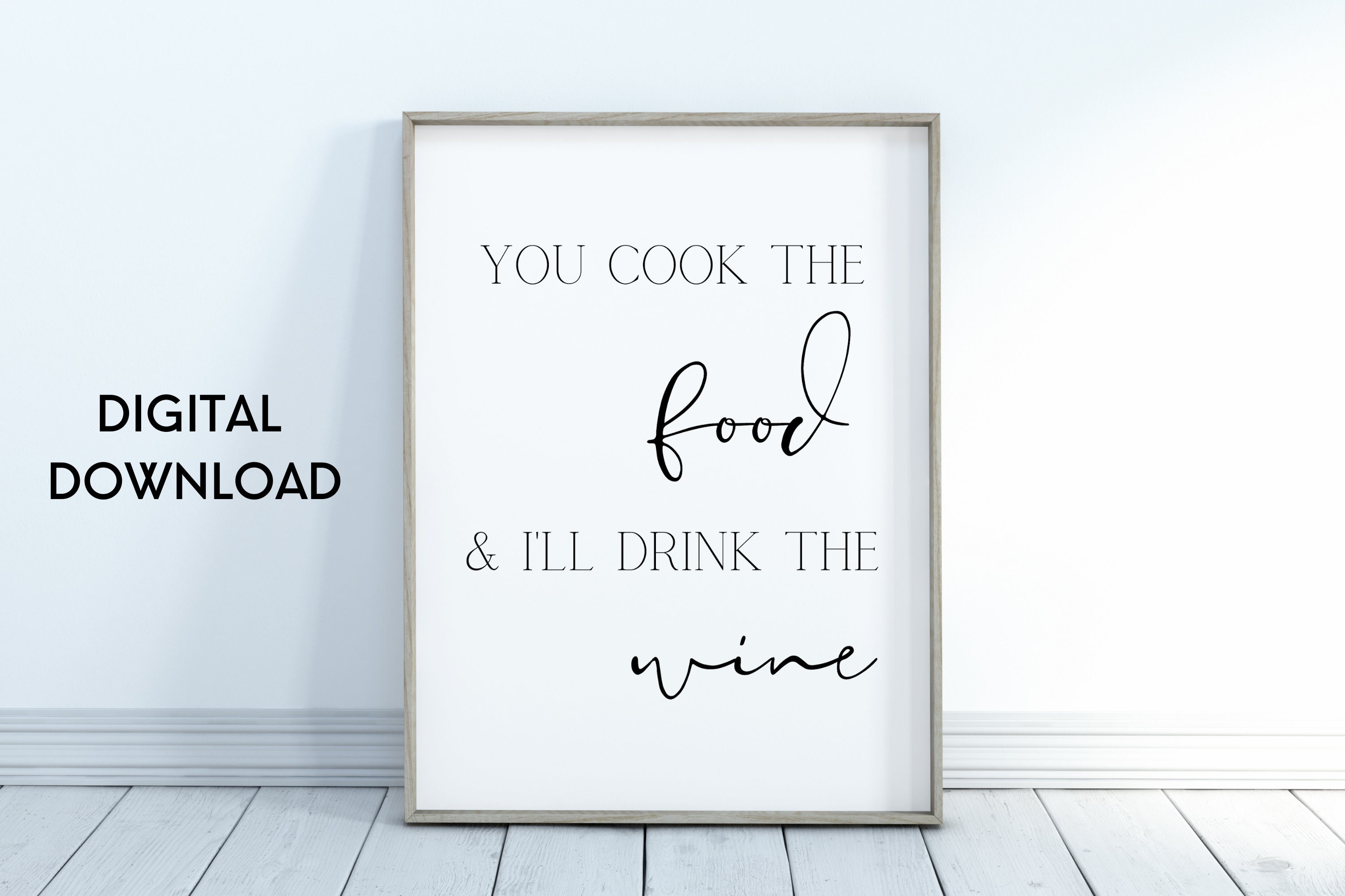 Kitchen Print Wall Art - Decor - Funny Wall Art - Kitchen Print ...