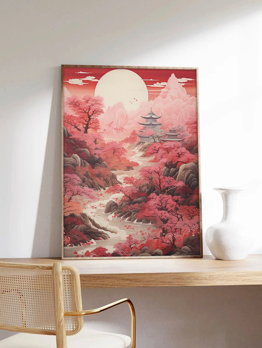 Japanese Poster, Hokusai, Japanese Landscape, Japanese Print, Asian ...