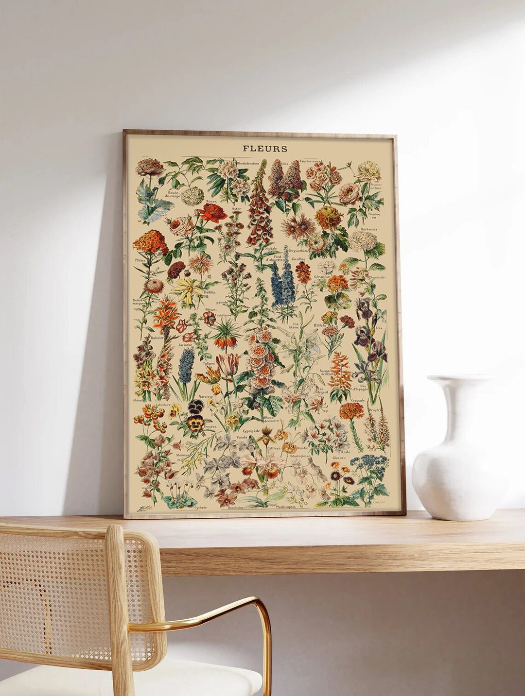 Botanical Print, Adolphe Millot Poster, Art Poster, Flower Poster ...