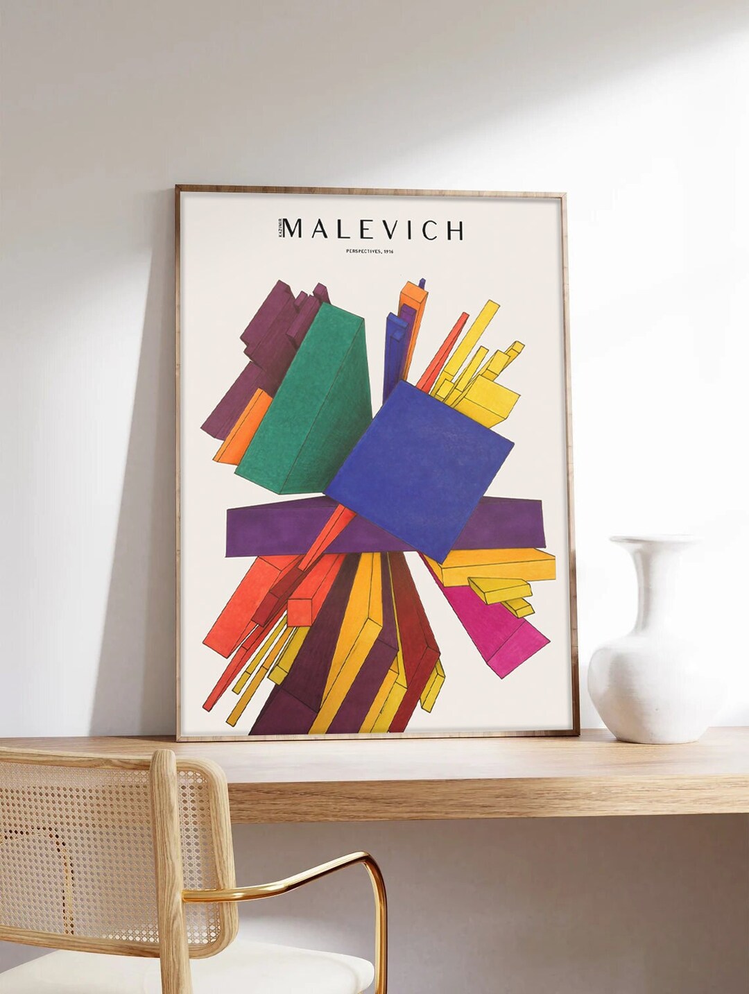 Malevich Poster, Minimalist Poster, Perspectives, Abstract Art ...