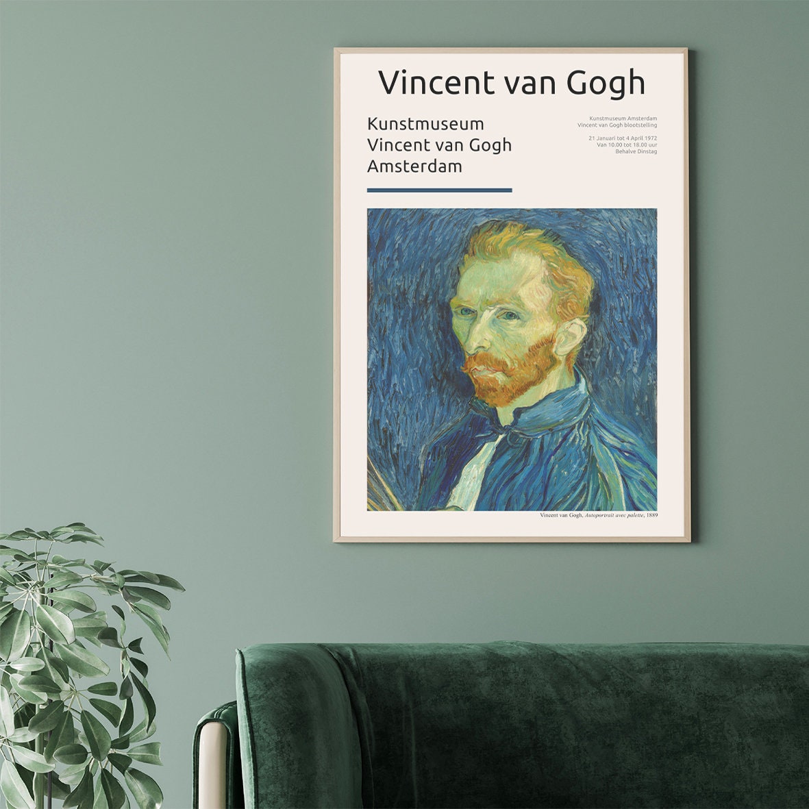 Van Gogh Poster, Self-portrait, Vincent Van Gogh, Portrait Van Gogh ...