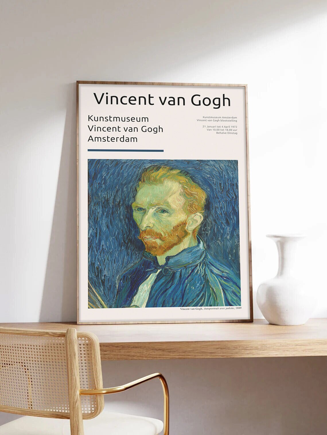 Van Gogh Poster, Self-portrait, Vincent Van Gogh, Portrait Van Gogh ...