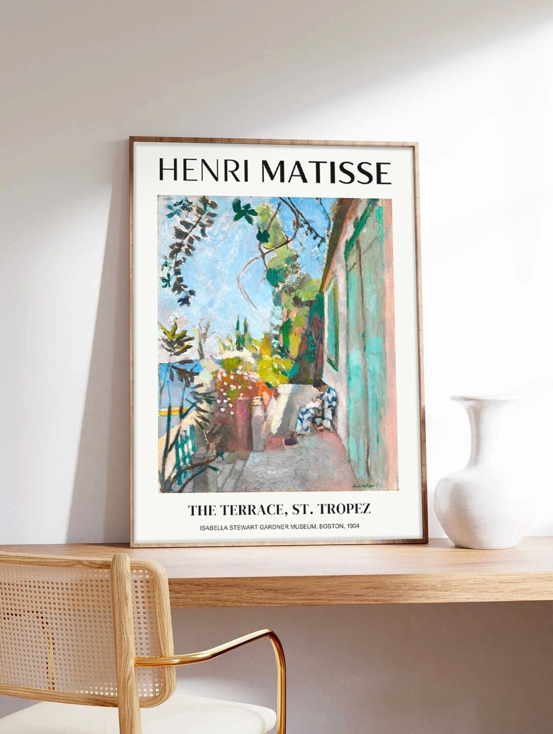 Matisse Poster, the Terrace, St. Tropez, Modern Art, Printing on Museum ...
