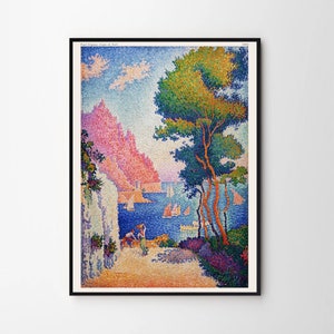 Signac Poster, Pointillism, Paul Signac, Nature Poster, Capo Di Noli ...