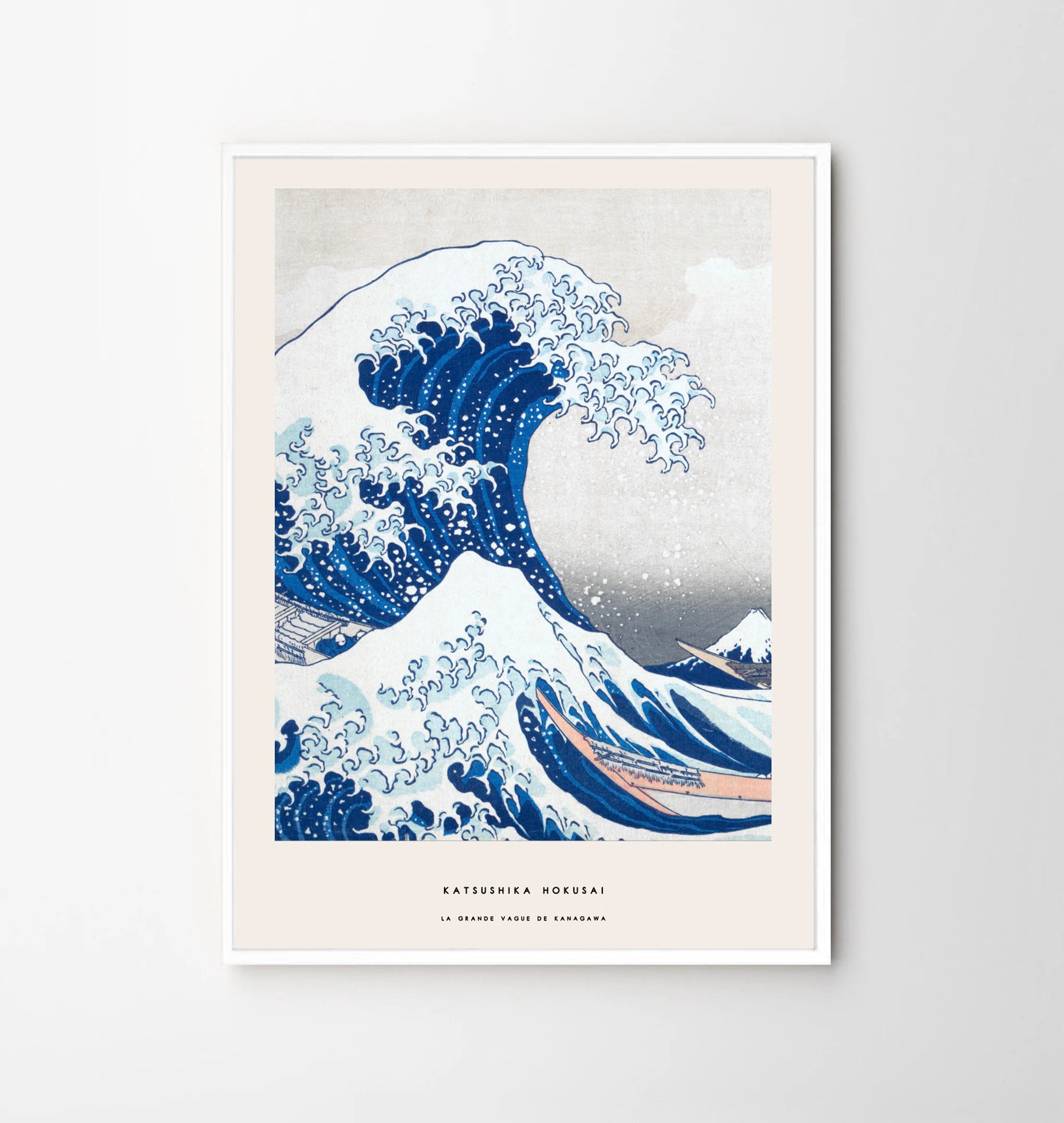 Japanese Print, the Great Wave of Kanagawa, Hokusai Poster, Exhibition ...