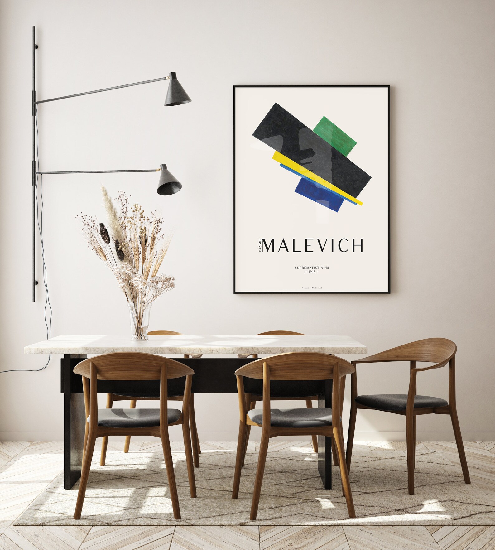 Malevich Poster, Minimalist, Suprematist, Abstract Art, Exhibition ...