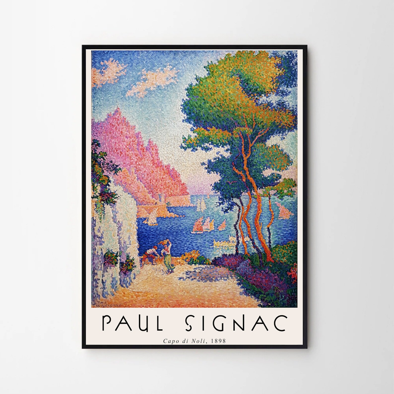 Signac Poster, Pointillism, Paul Signac, Nature Poster, Capo Di Noli ...
