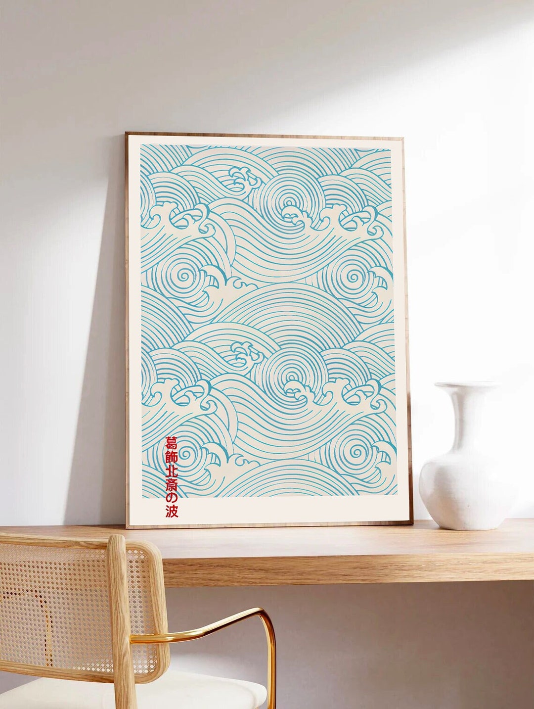 Japanese Poster, Hokusai, Japanese Waves, Asian Wall Art, Museum ...