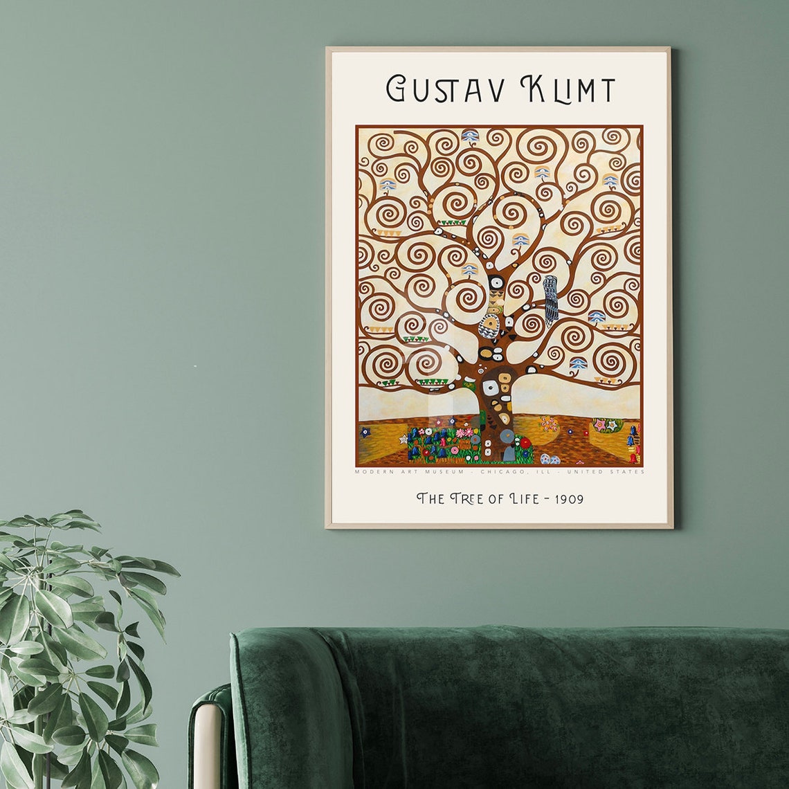 Gustav Klimt Poster, Tree of Life, Klimt, Nature Poster, Exhibition ...