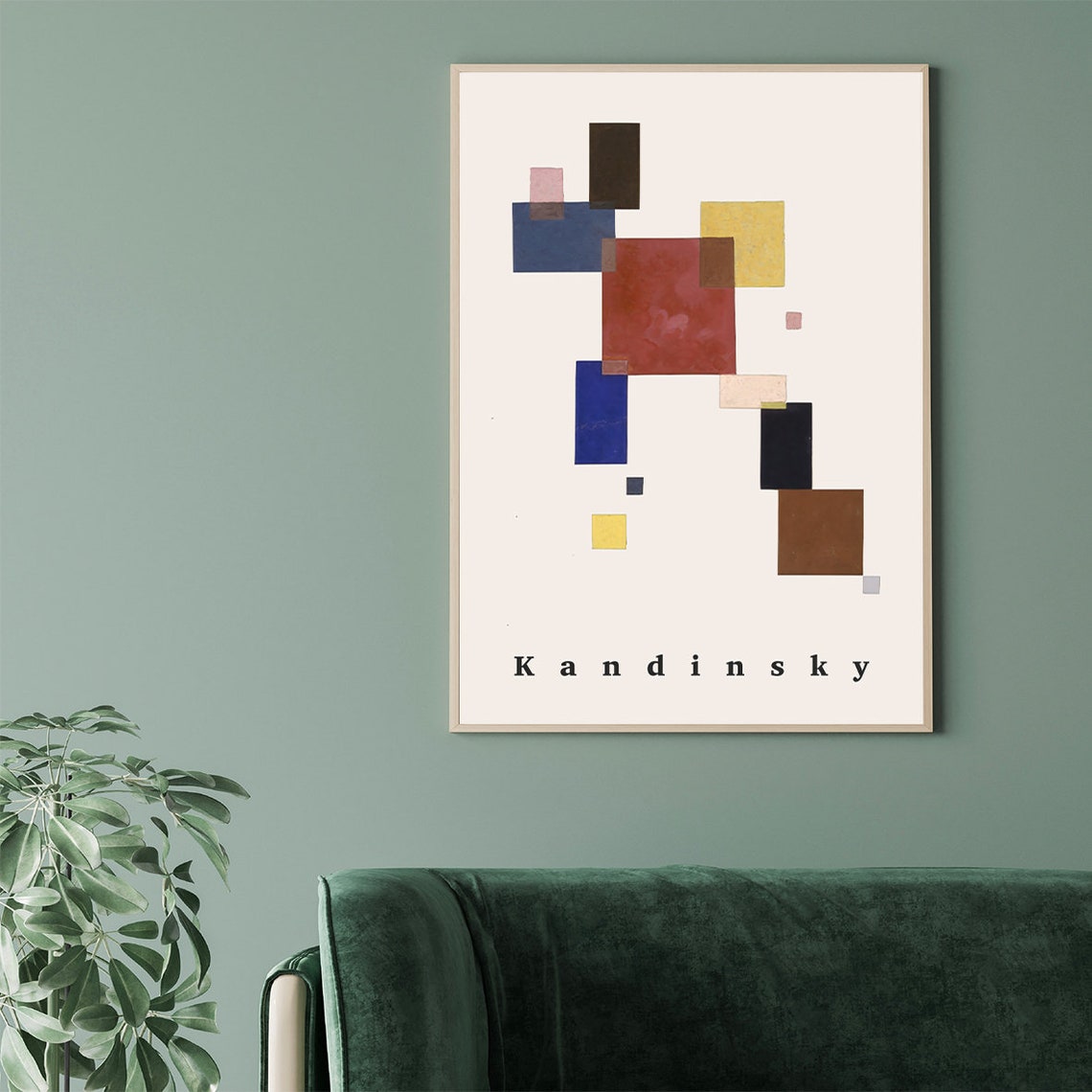 Kandinsky Poster, Thirteen Rectangles, Abstract Art, Wassily Kandinsky ...