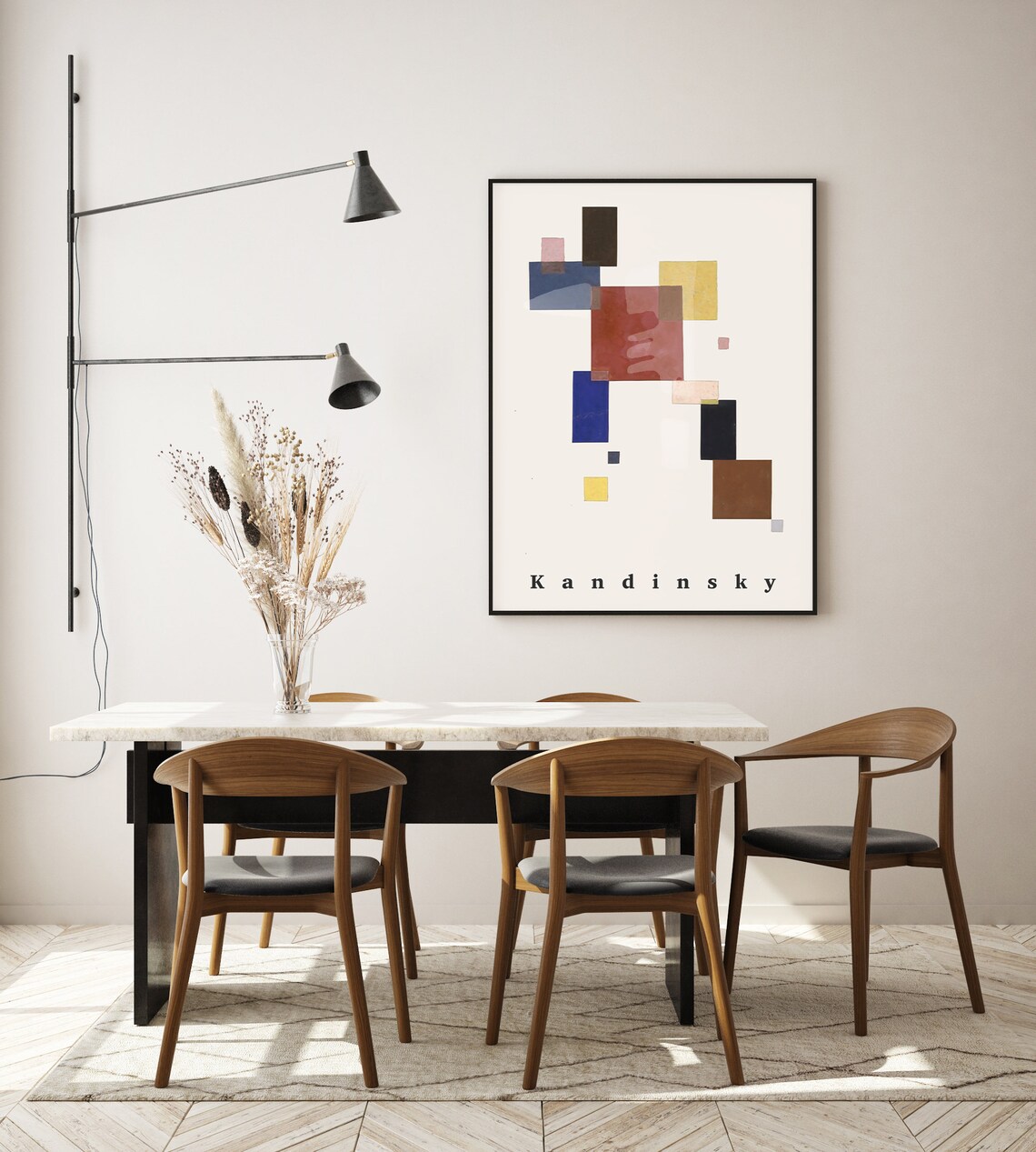 Kandinsky Poster, Thirteen Rectangles, Abstract Art, Wassily Kandinsky ...