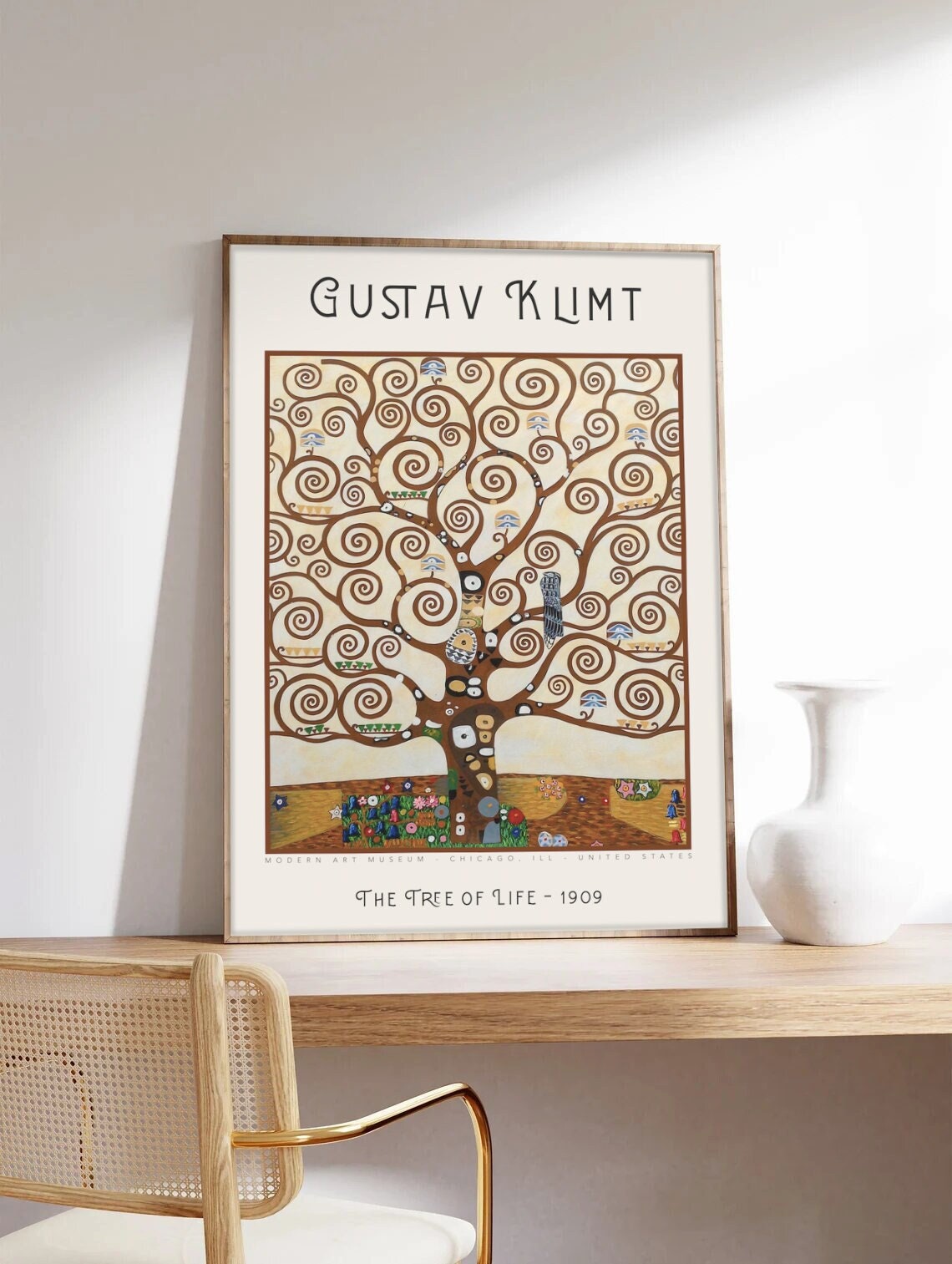 Gustav Klimt Poster, Tree of Life, Klimt, Nature Poster, Exhibition ...