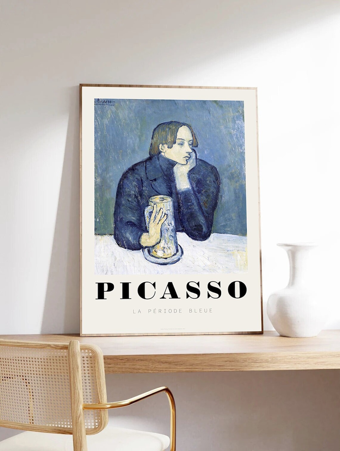 Art Poster by Pablo Picasso, the Blue Period, Fine Art Print on Museum ...