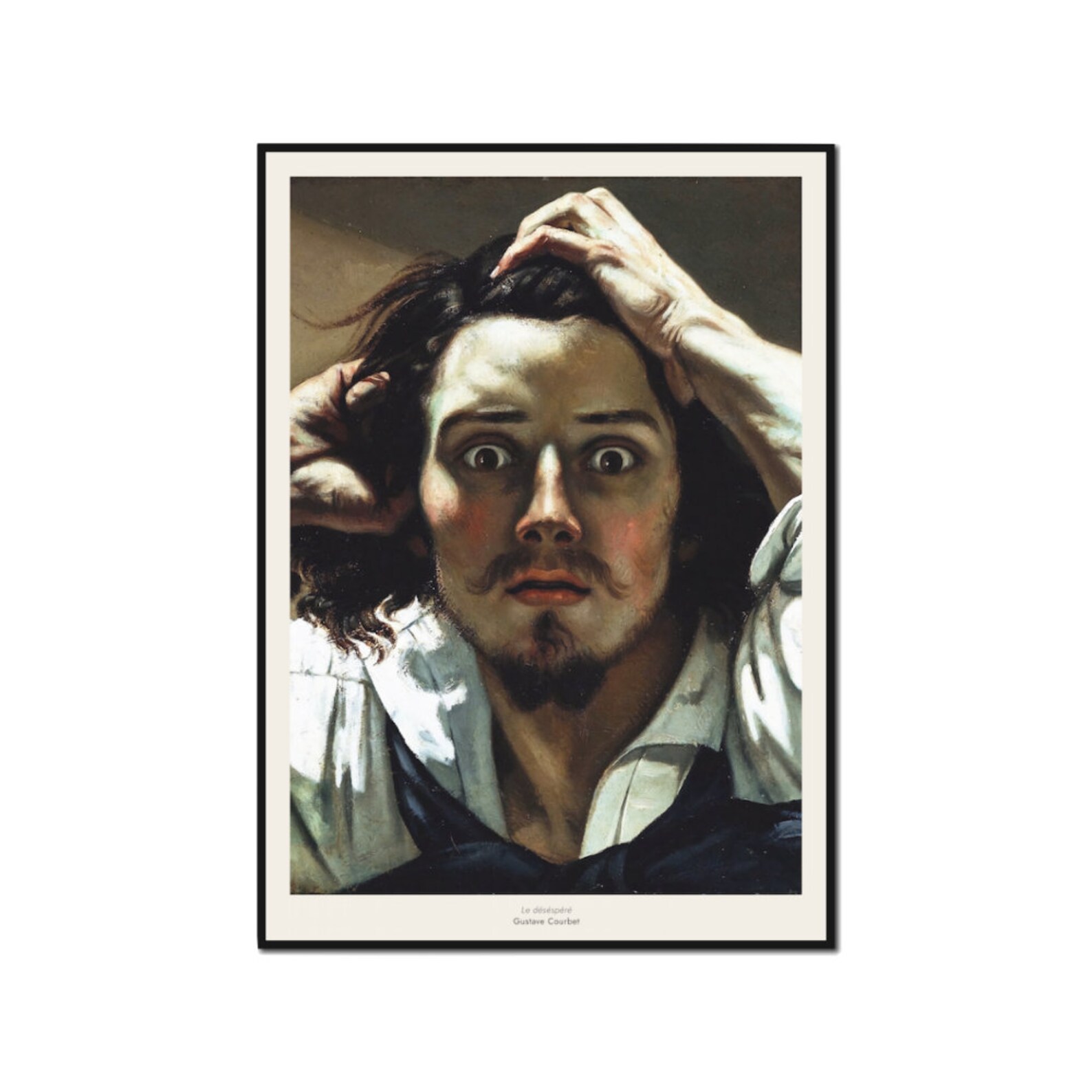 Gustave Courbet Le Désespéré art poster on premium 200g | Etsy