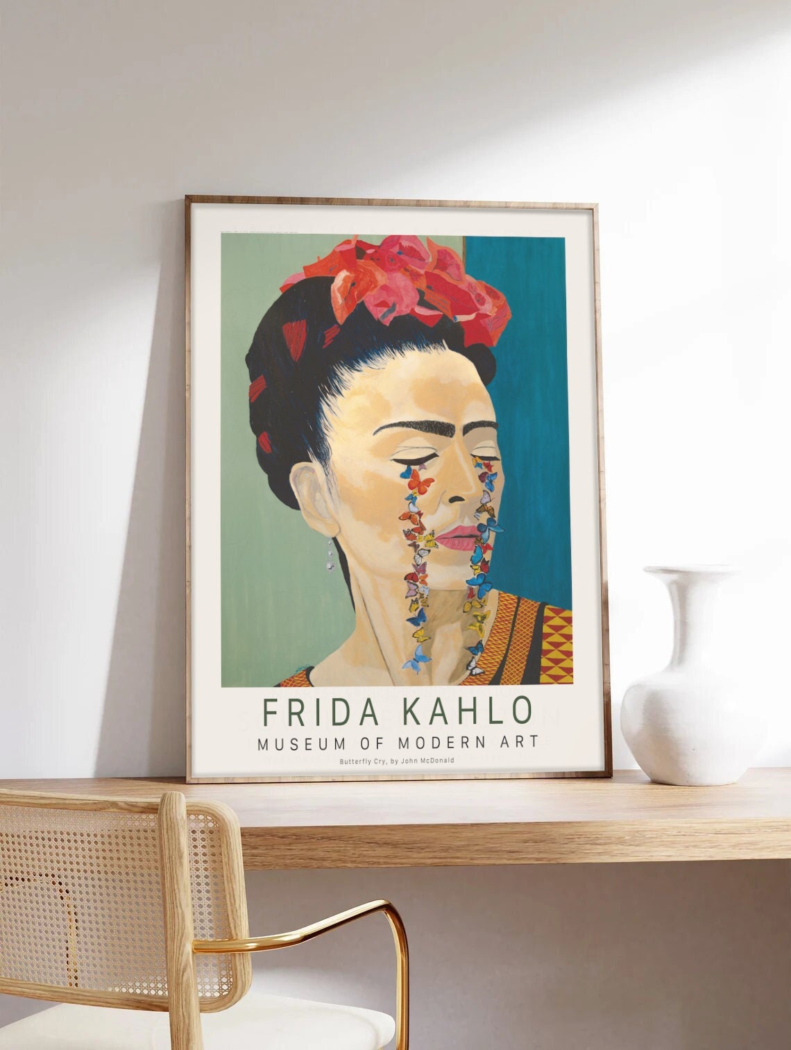 Affiche Frida Kahlo Butterfly Cry Affiche papillons Poster - Etsy France