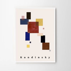 Kandinsky Poster, Thirteen Rectangles, Abstract Art, Wassily Kandinsky ...