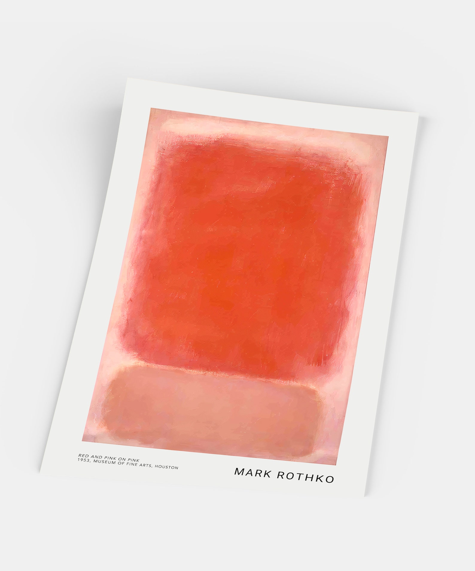 Mark Rothko Poster, Red and Pink on Pink, 1953, Modern Art Poster, Fine ...