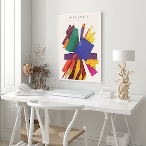 Malevich Poster, Minimalist Poster, Perspectives, Abstract Art ...