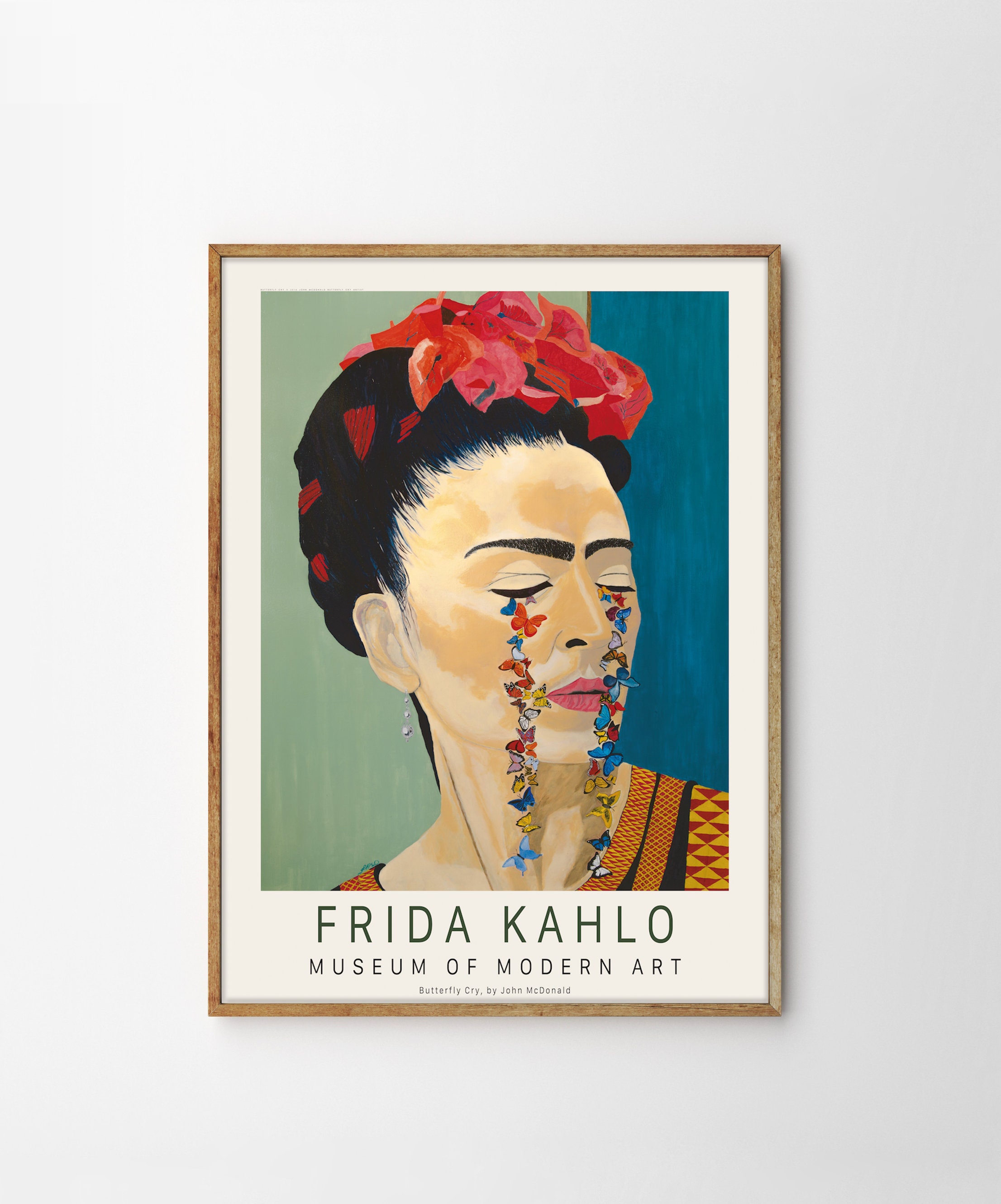 Frida Kahlo Poster Butterfly Cry Butterfly Poster Frida - Etsy UK