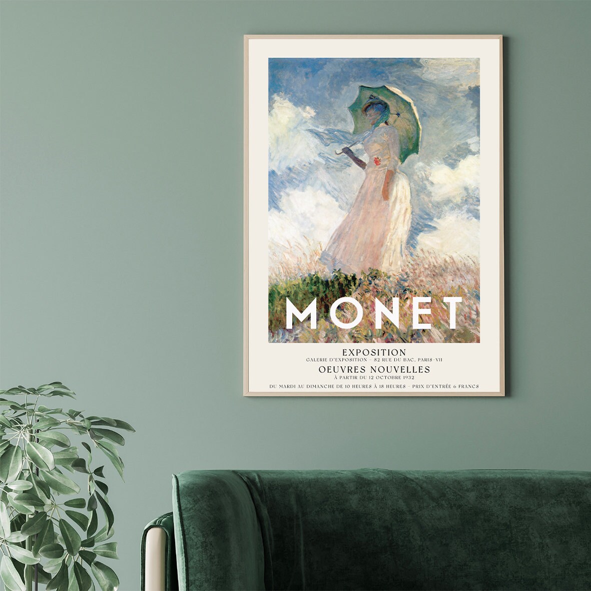 Claude Monet Poster, New Works, Impressionism, Monet Poster, Exhibition ...