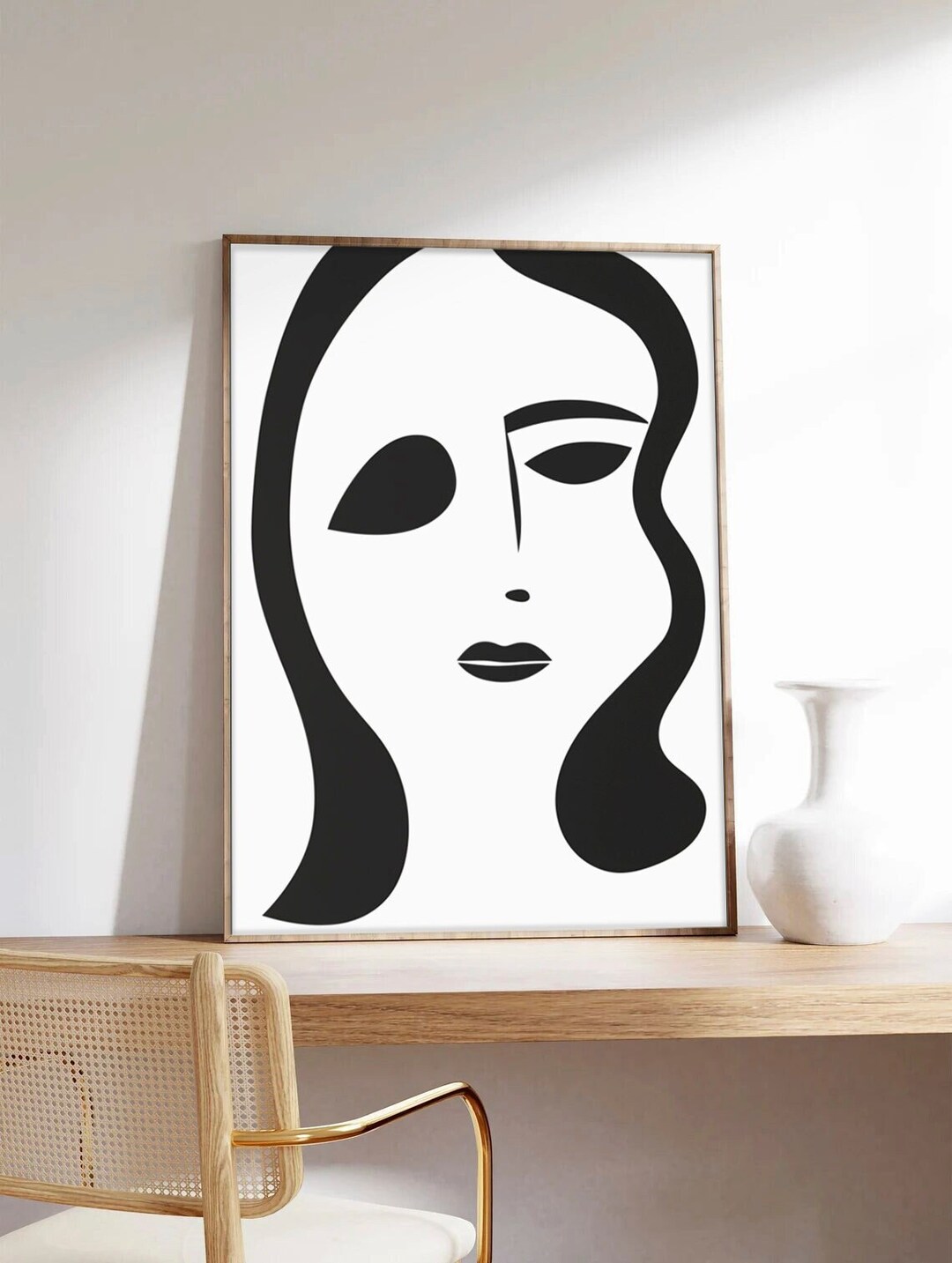 Modern Art Poster, the Face No. 5, Wall Poster, Art Print on Museum ...
