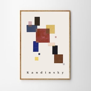 Kandinsky Poster, Thirteen Rectangles, Abstract Art, Wassily Kandinsky ...