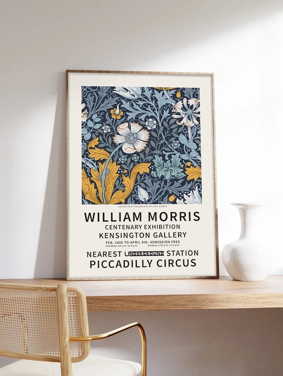 Morris Poster, William Morris, Art Nouveau, Flower Motifs, Exhibition ...