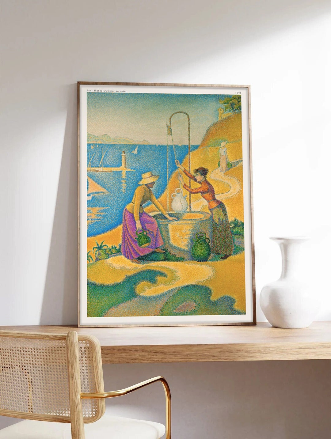 Poster Signac, Paul Signac, Impressionism, Woman at the Well ...