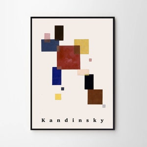 Kandinsky Poster, Thirteen Rectangles, Abstract Art, Wassily Kandinsky ...